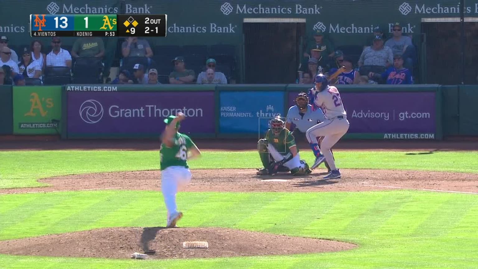 Jared Koenig Ball to Mark Vientos | 09/25/2022 | San Francisco Giants