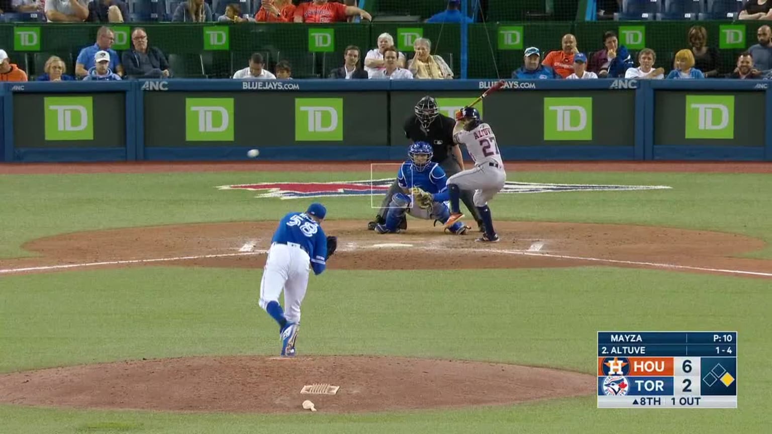 Tim Mayza Ball to Jose Altuve | 08/30/2019 | MLB.com