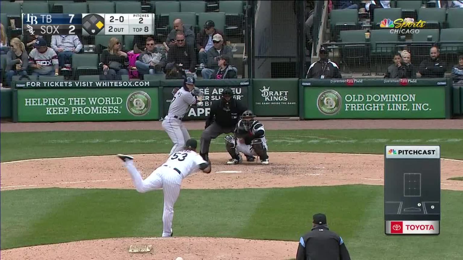 Caleb Frare Ball to Austin Meadows | 04/09/2019 | MLB.com