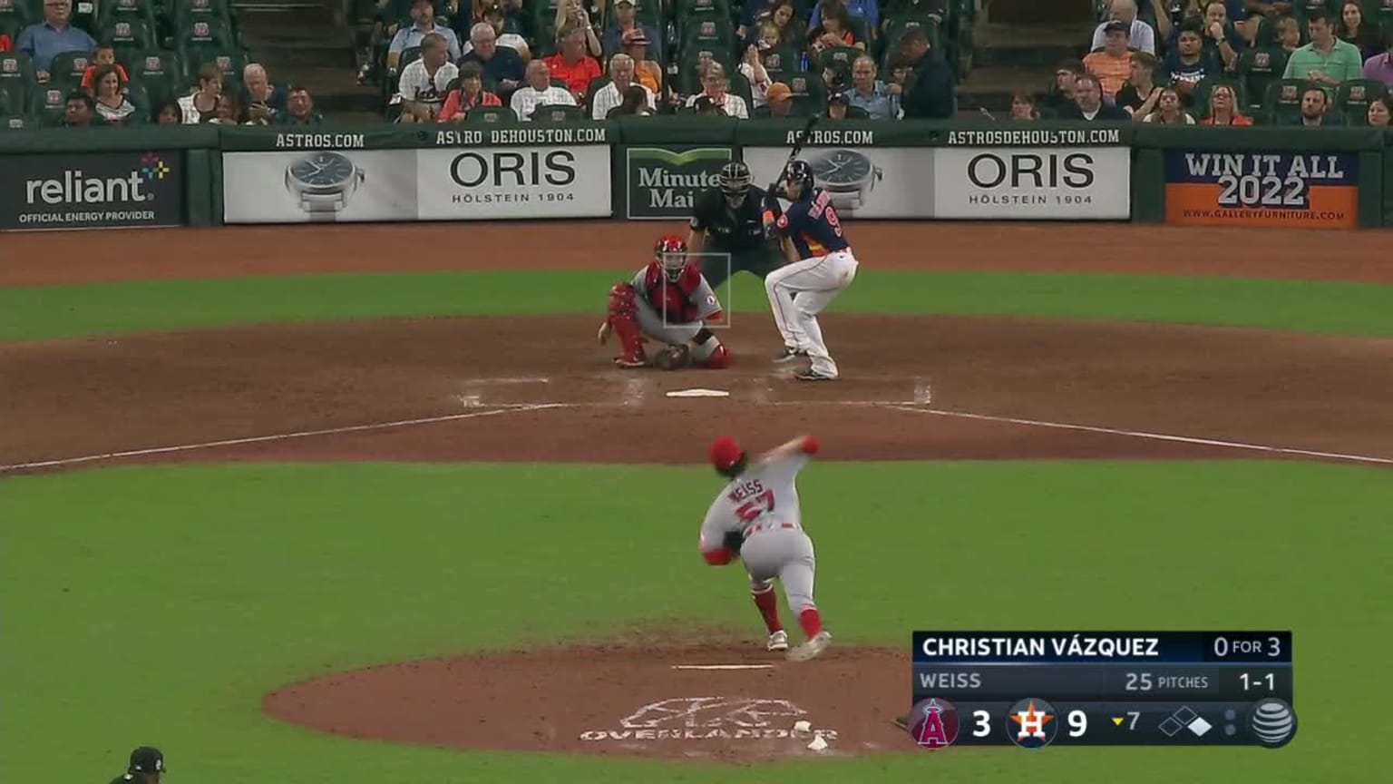 Zack Weiss Ball to Christian Vazquez | 09/11/2022 | MLB.com