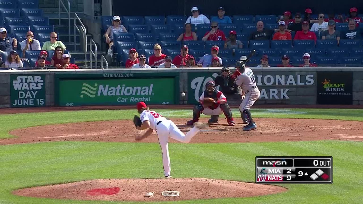 James Bourque Ball to Miguel Rojas | 05/26/2019 | MLB.com