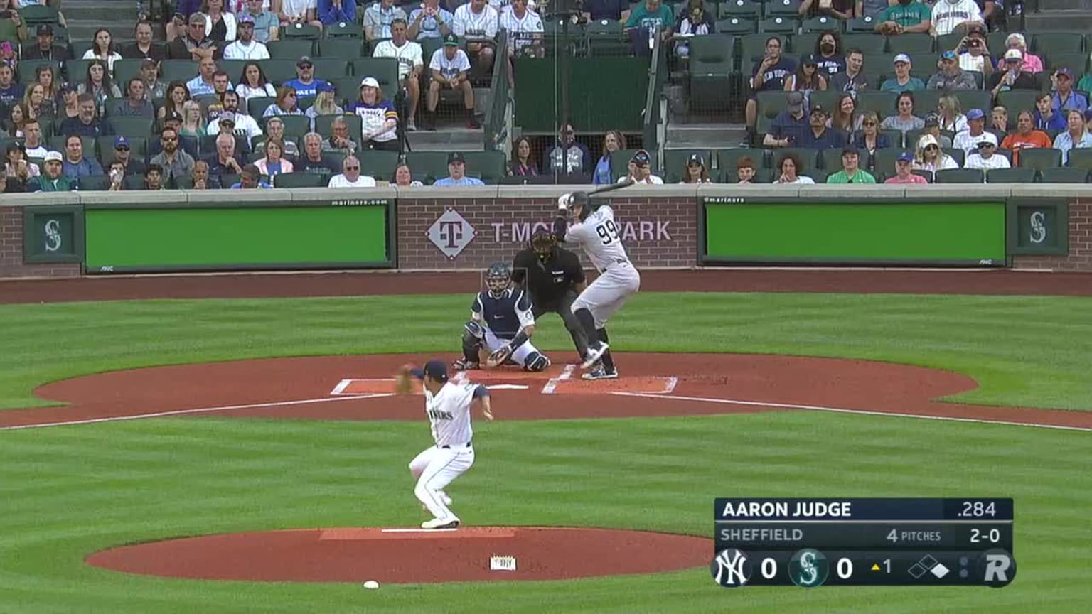 Justus Sheffield Ball to Aaron Judge | 07/06/2021 | Cincinnati Reds
