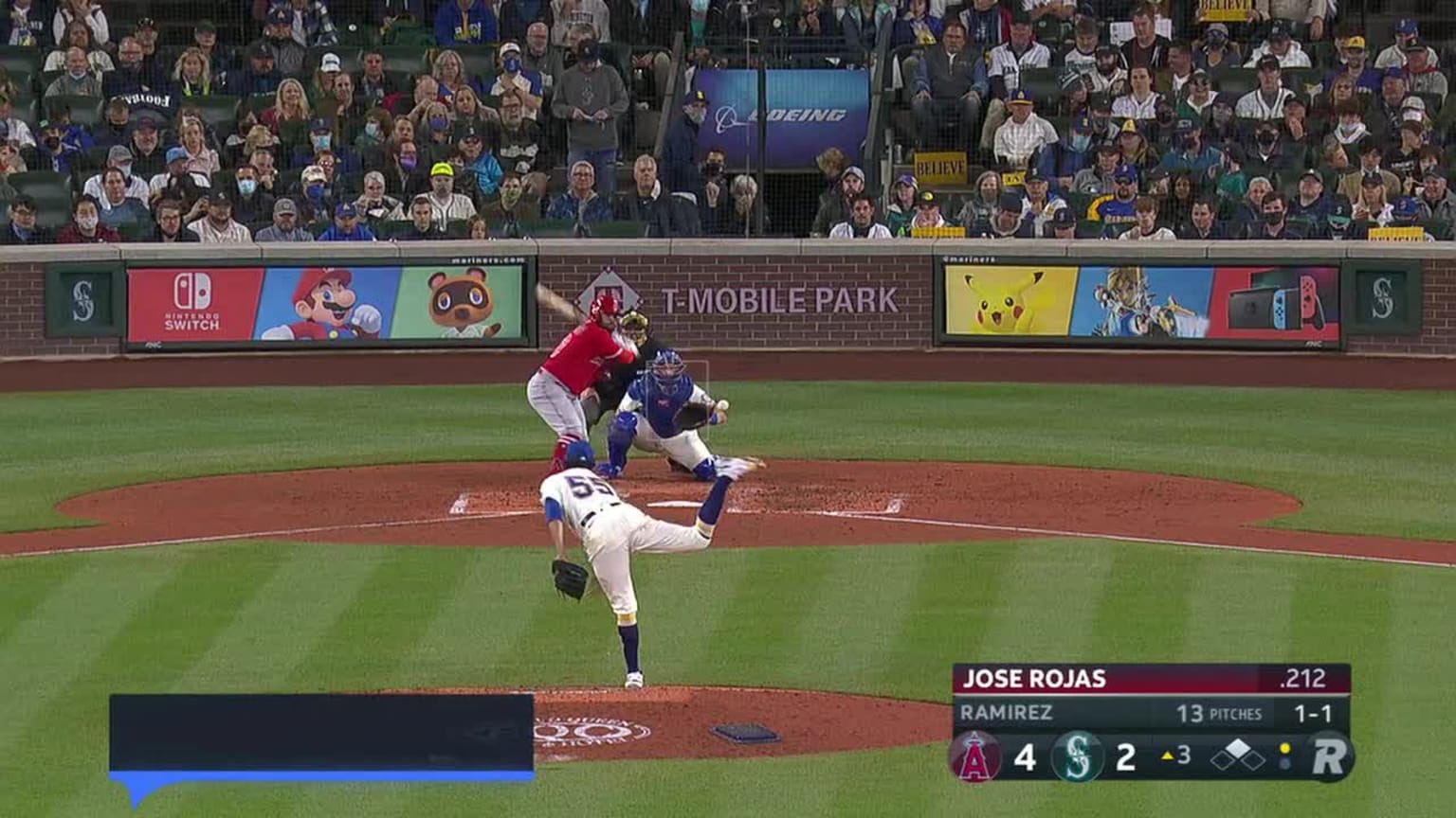 Yohan Ramirez Swinging Strike to Jose Rojas | 10/03/2021 | MLB.com