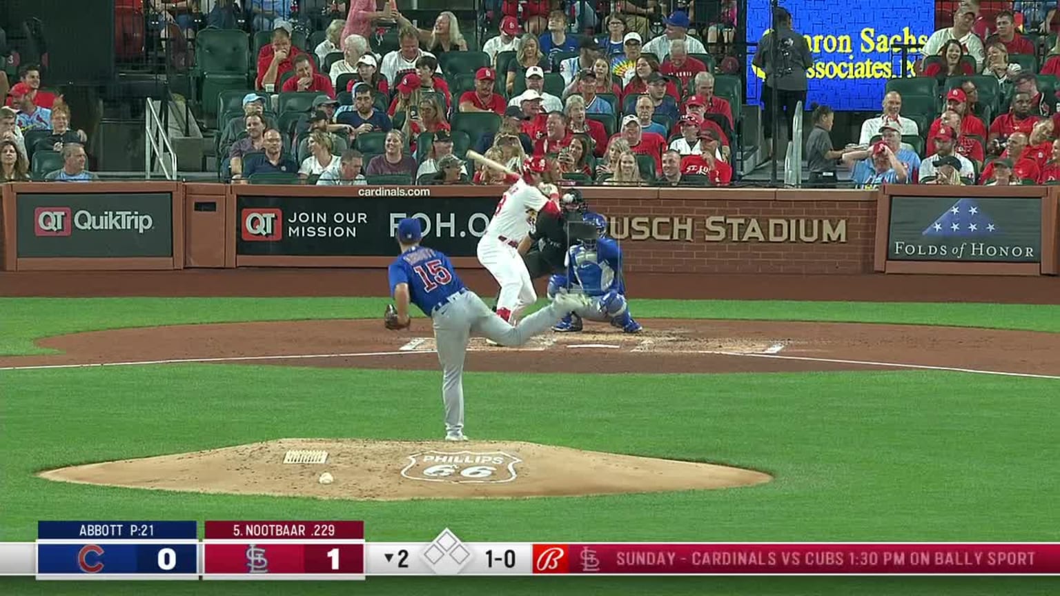 Cory Abbott Ball to Lars Nootbaar | 10/01/2021 | MLB.com