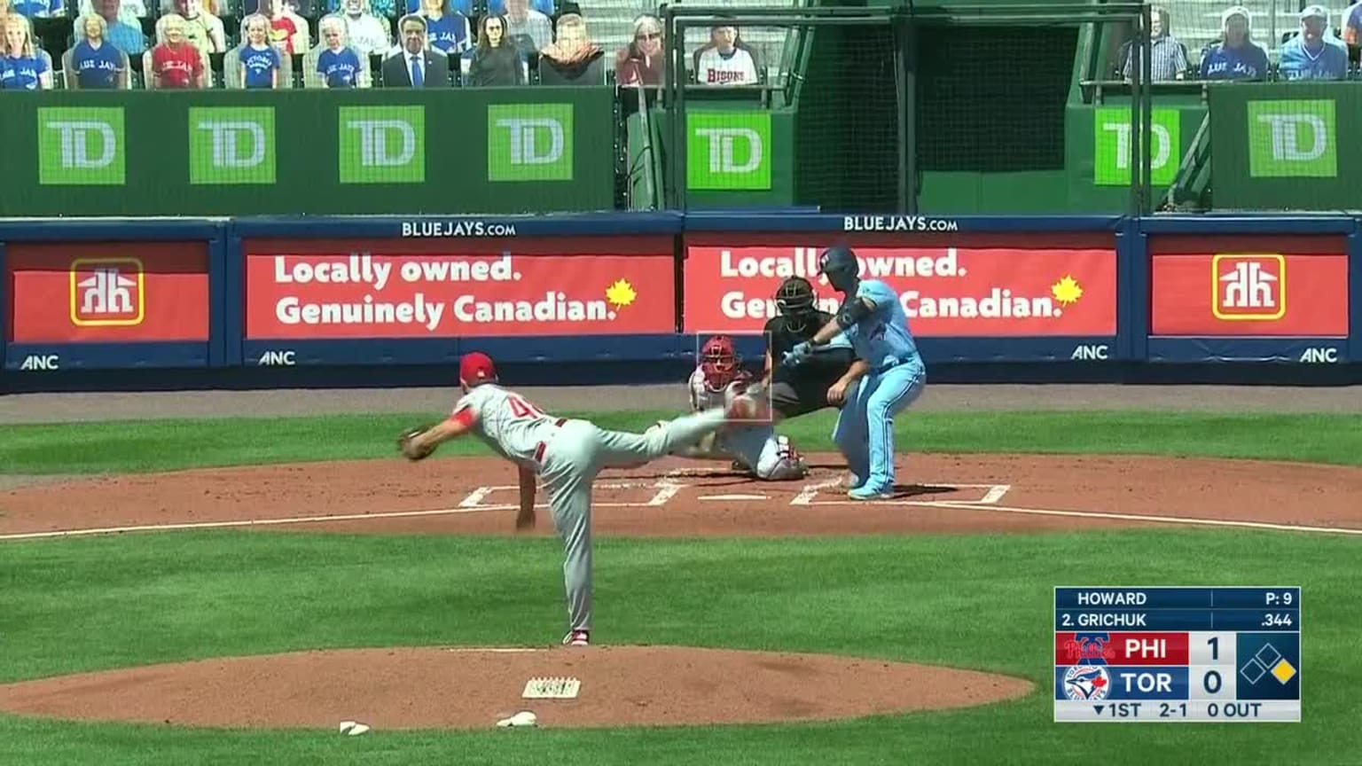 Spencer Howard Ball to Randal Grichuk | 08/20/2020 | Atlanta Braves