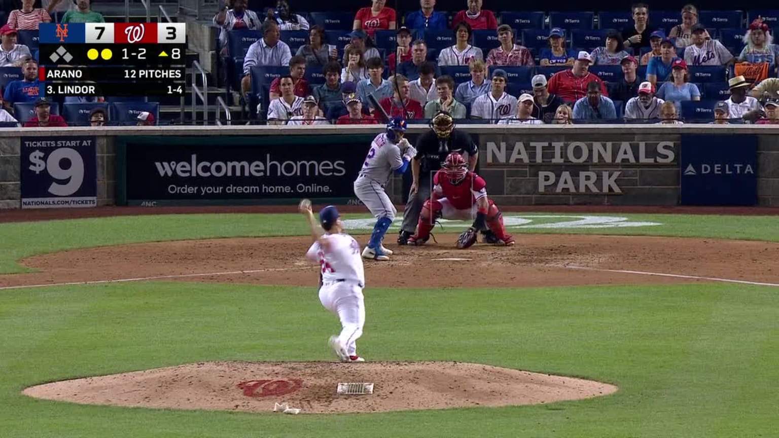 Victor Arano Ball to Francisco Lindor | 08/01/2022 | MLB.com