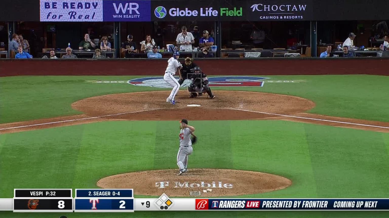 Nick Vespi Swinging Strike to Corey Seager | 08/02/2022 | St. Louis ...