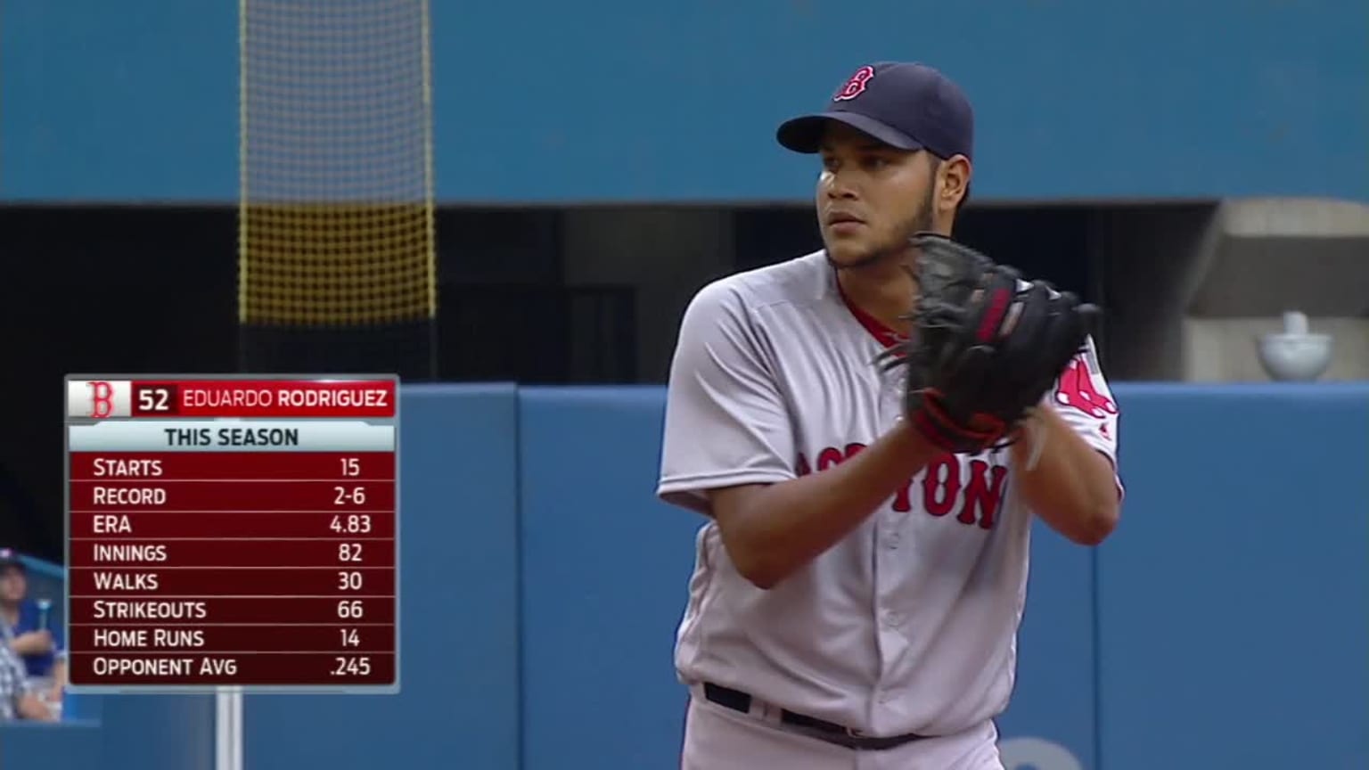 Eduardo Rodriguez Ball to Devon Travis | 09/10/2016 | Atlanta Braves