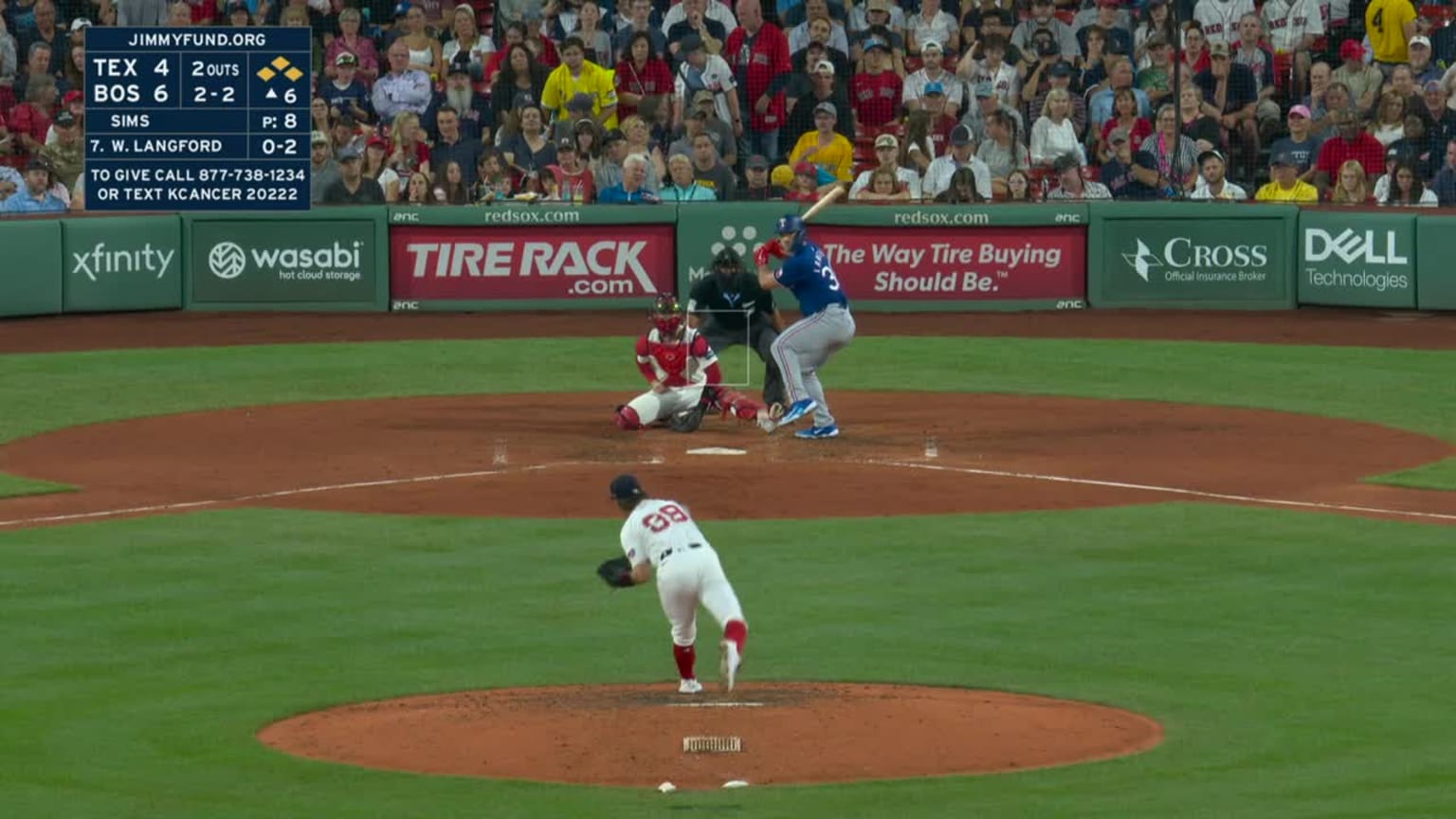 Wyatt Langford called out on strikes. | 08/13/2024 | MLB.com