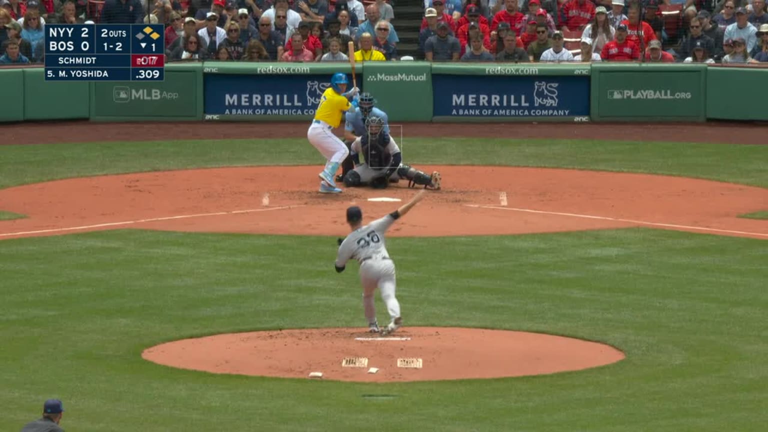 Masataka Yoshida lines out to shortstop Anthony Volpe. | 06/18/2023 ...