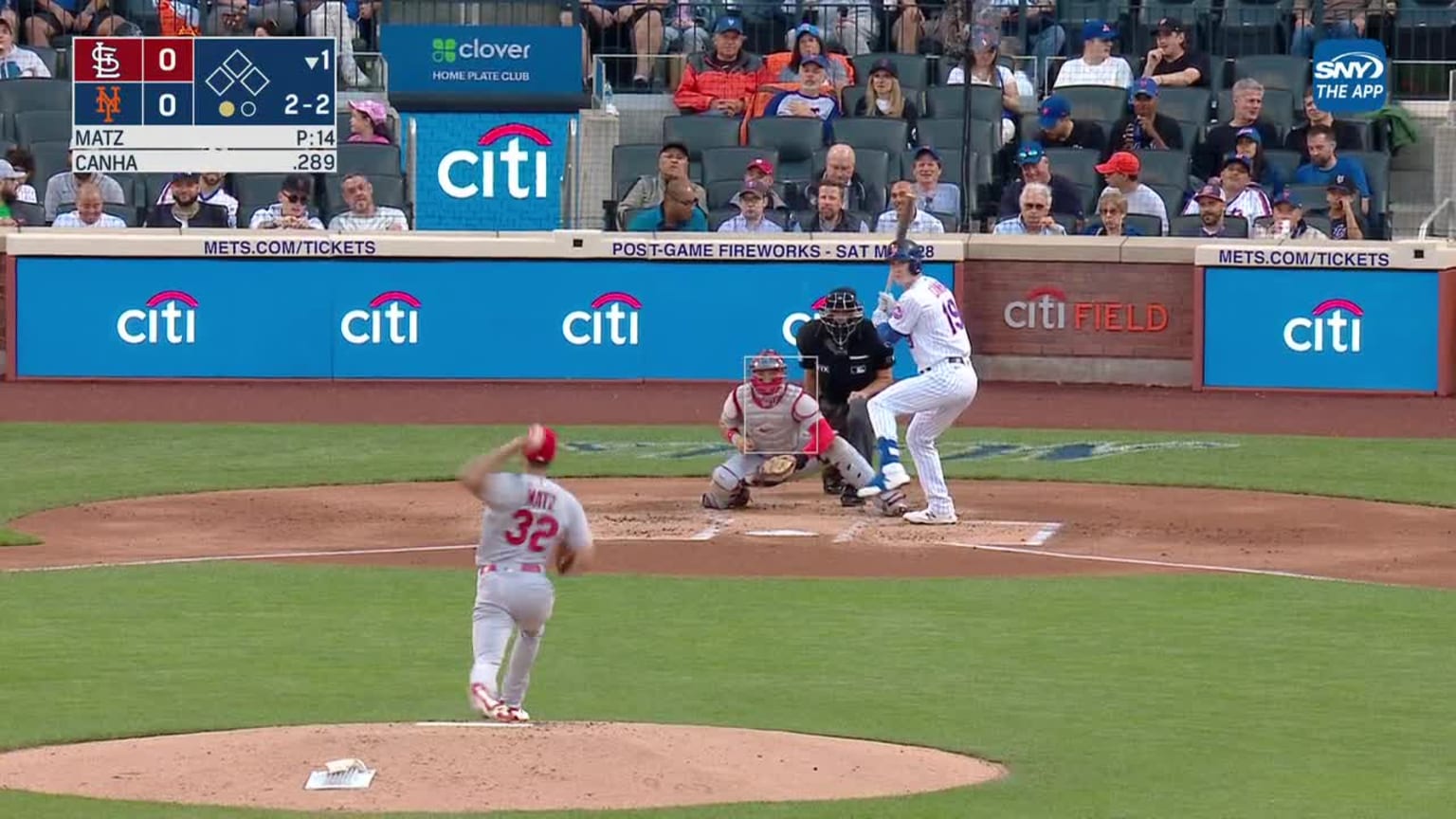 Steven Matz Ball to Mark Canha | 05/17/2022 | Detroit Tigers