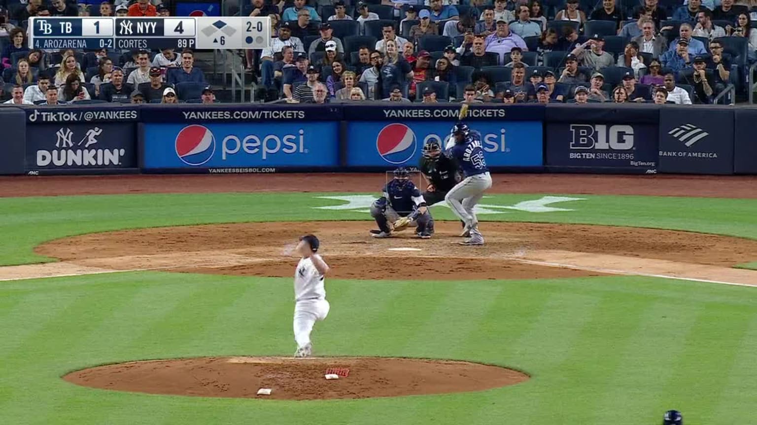Nestor Cortes Ball to Randy Arozarena | 06/15/2022 | MLB.com