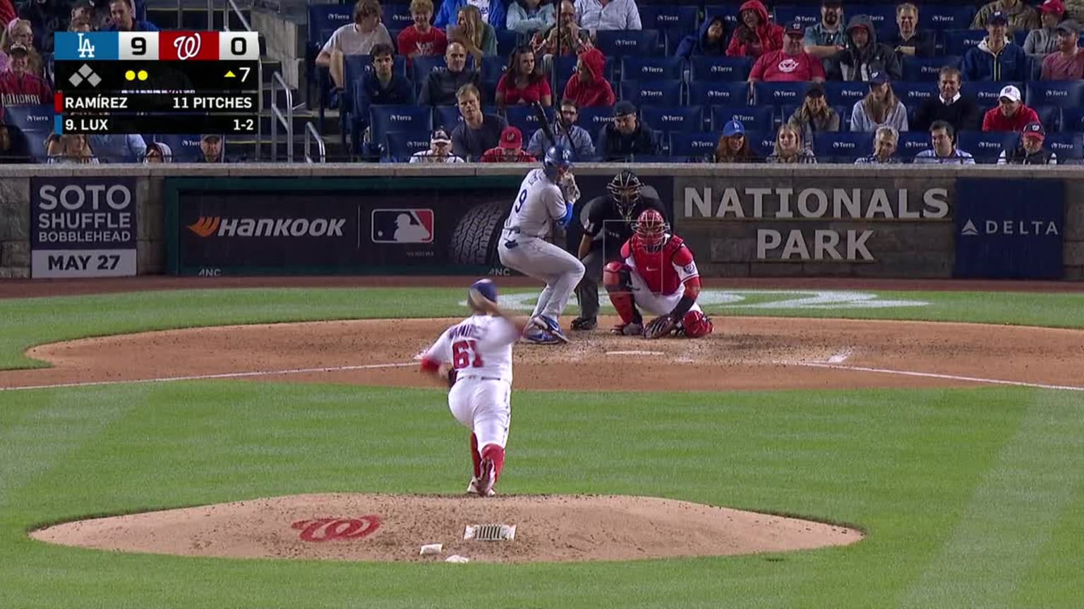 Erasmo Ramirez Ball to Gavin Lux | 05/23/2022 | MLB.com