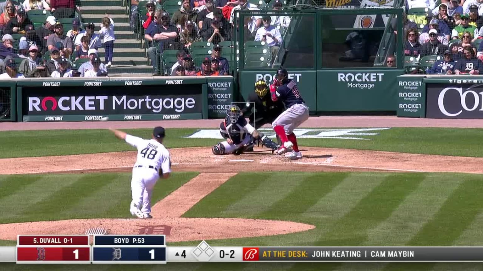 Adam Duvall singles on a ground ball to second baseman Jonathan Schoop ...
