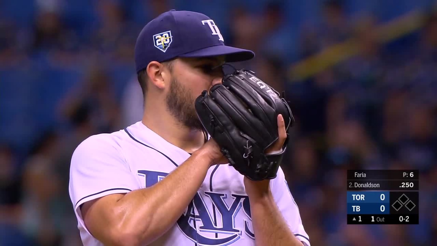 Jake Faria Ball to Josh Donaldson | 05/05/2018 | Detroit Tigers