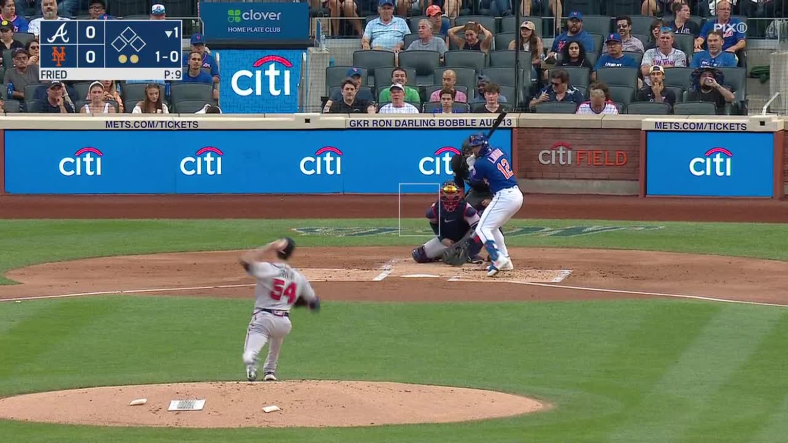 Francisco Lindor reaches on a fielding error by shortstop Dansby ...