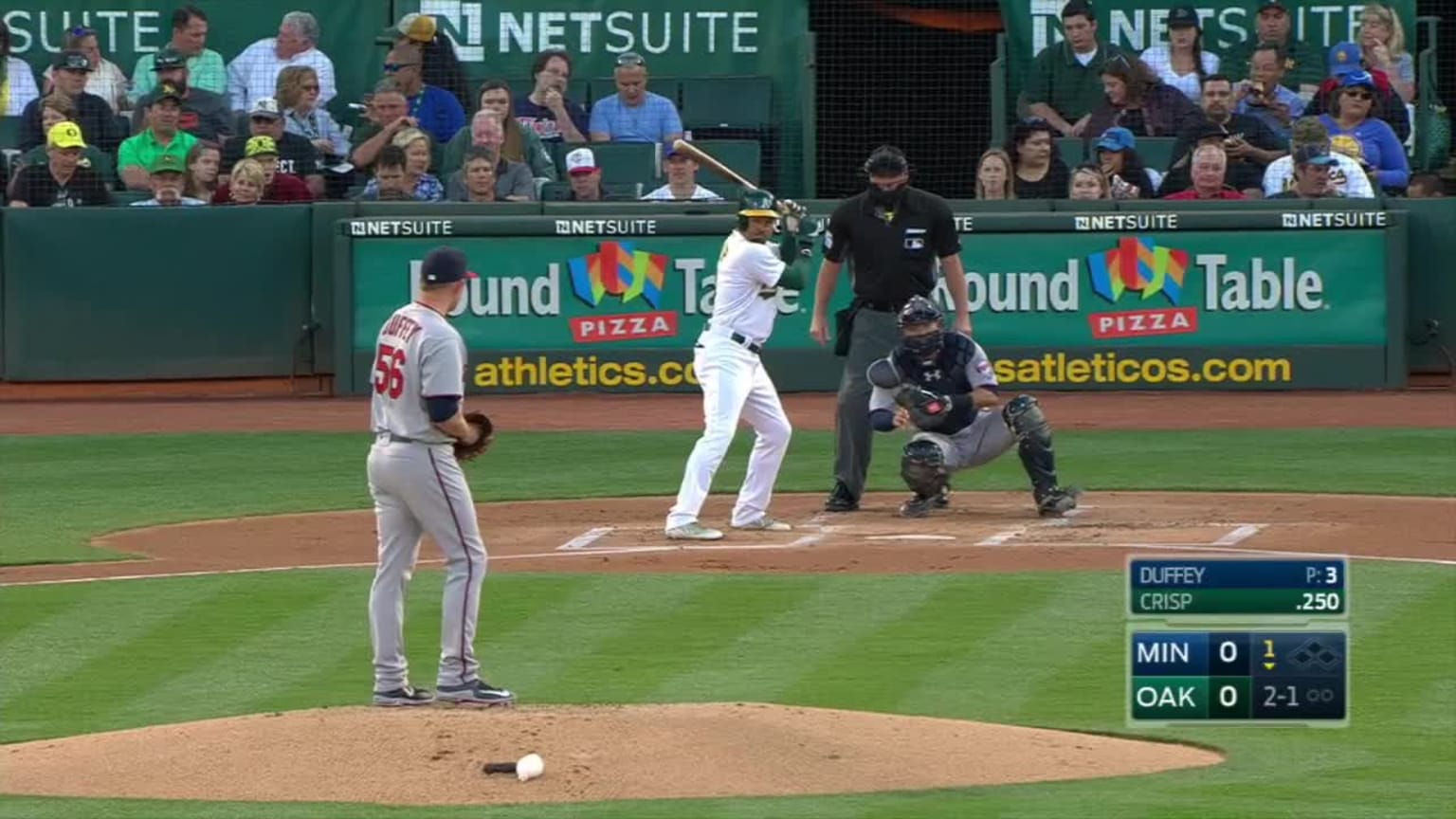 Tyler Duffey Ball to Coco Crisp | 05/31/2016 | MLB.com