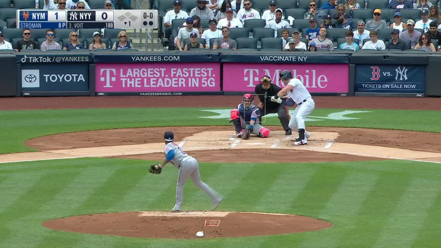 Marcus Stroman Ball to Luke Voit | 07/04/2021 | New York Mets