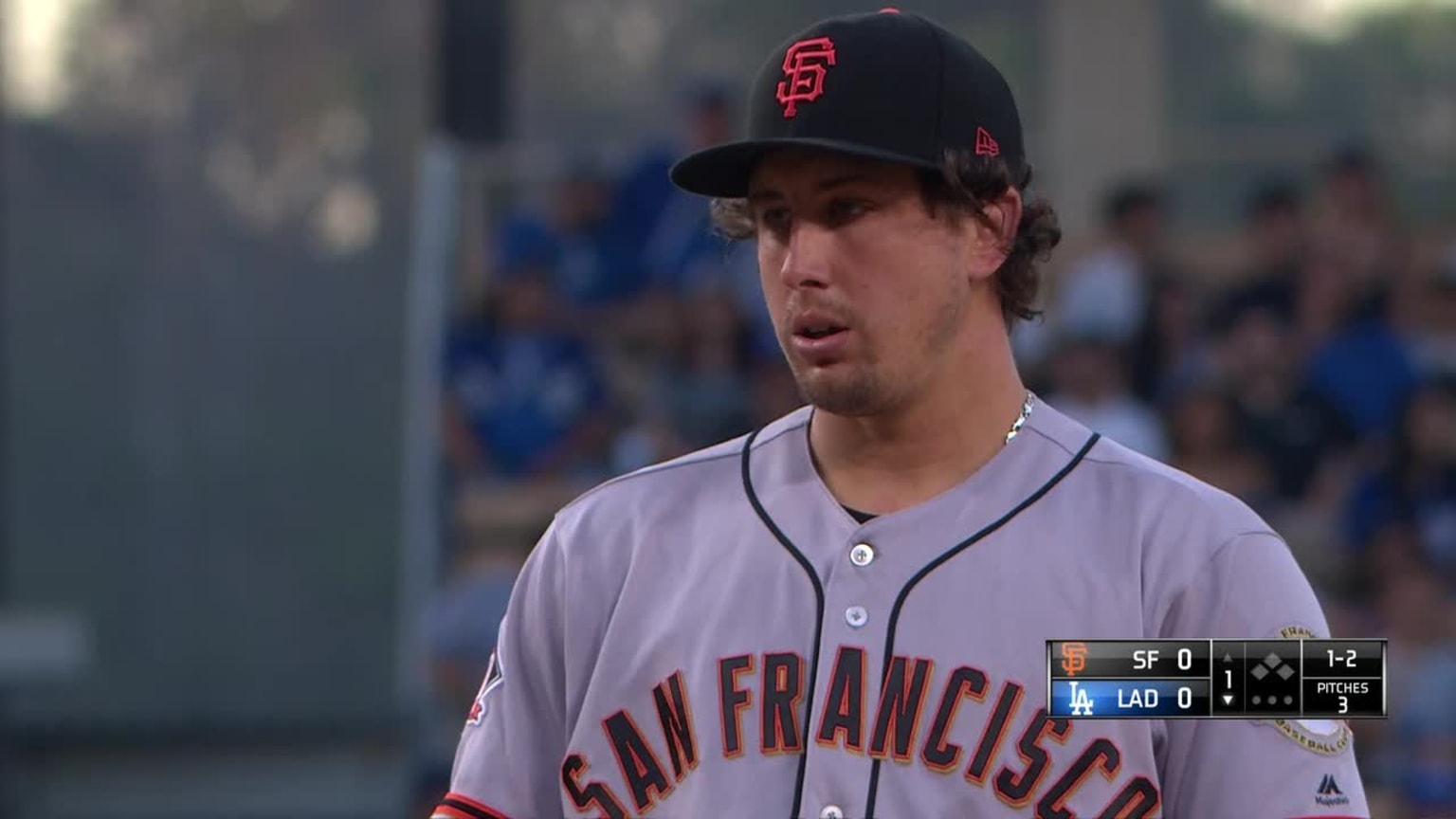 Derek Holland Foul to Brian Dozier | 08/15/2018 | Philadelphia Phillies