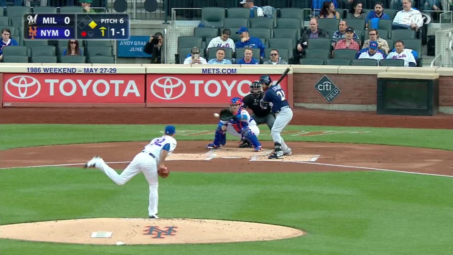Steven Matz Called Strike to Jonathan Lucroy | 05/20/2016 ...