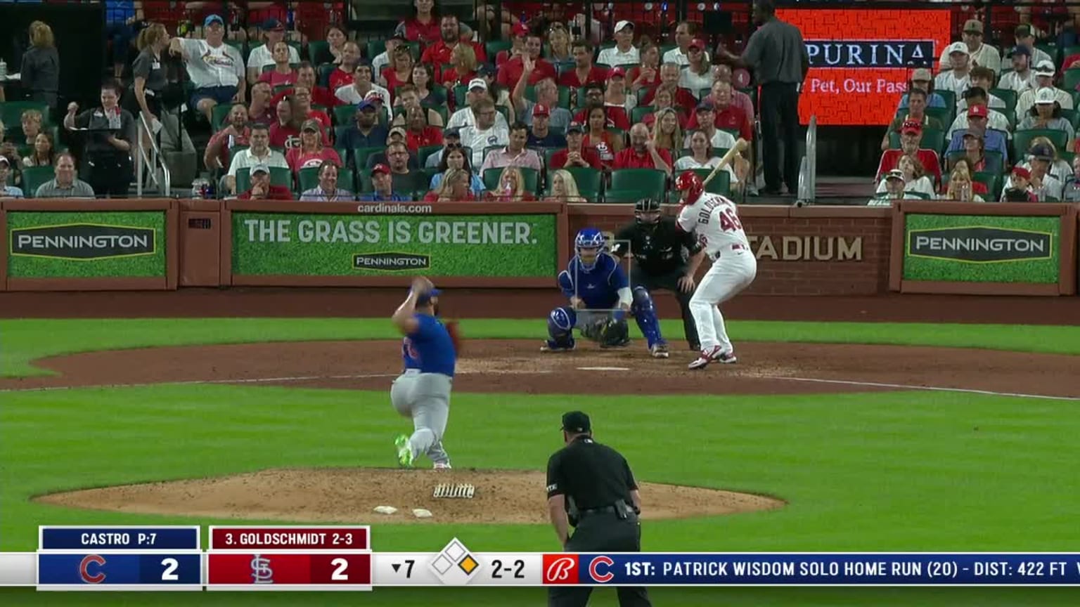 Kervin Castro Ball to Paul Goldschmidt | 08/04/2022 | MLB.com