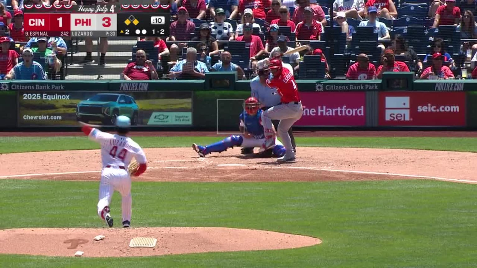 Santiago Espinal strikes out swinging. | 07/04/2025 | MLB.com