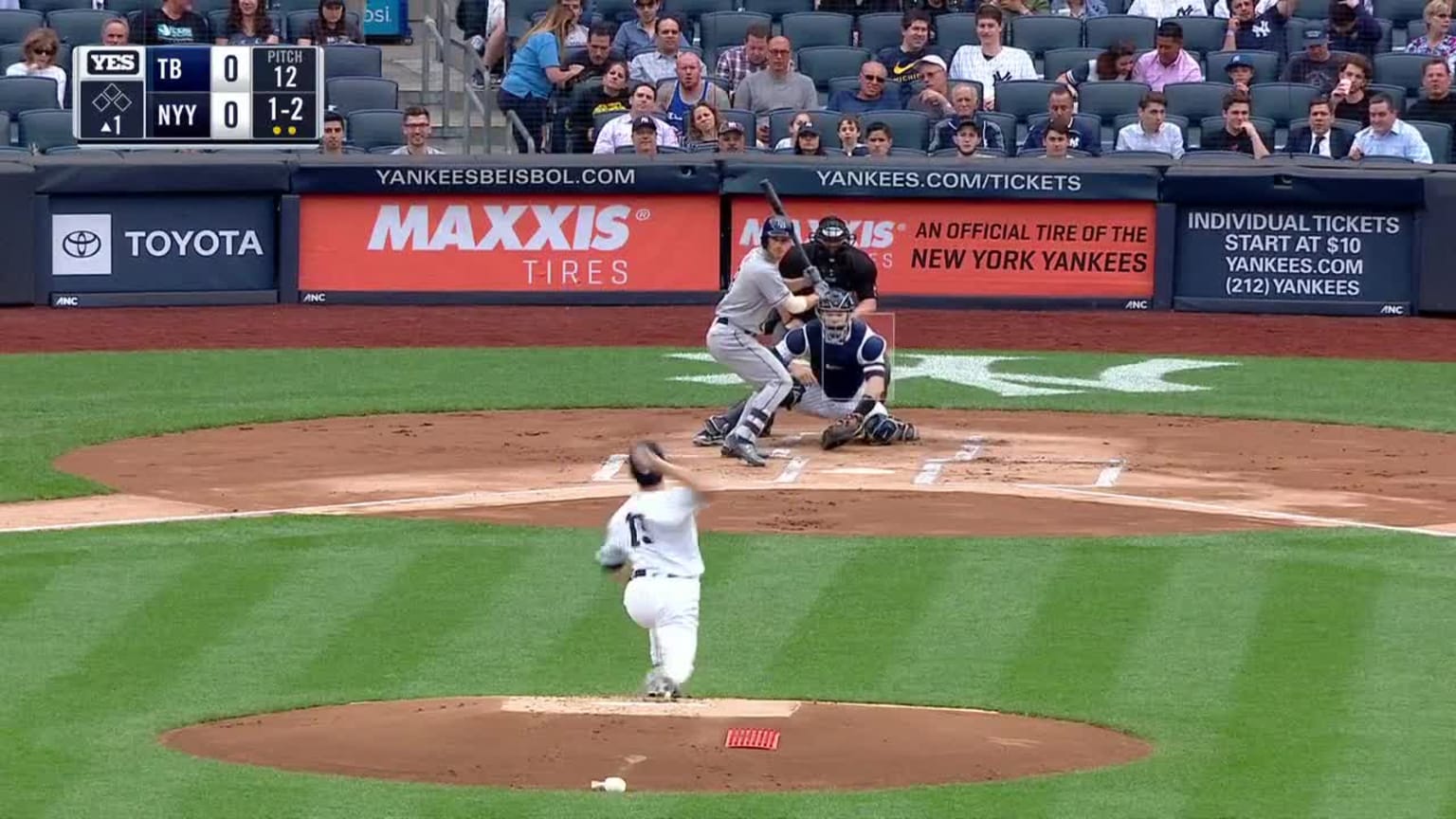 Brandon Lowe strikes out swinging. | 06/17/2019 | Houston Astros