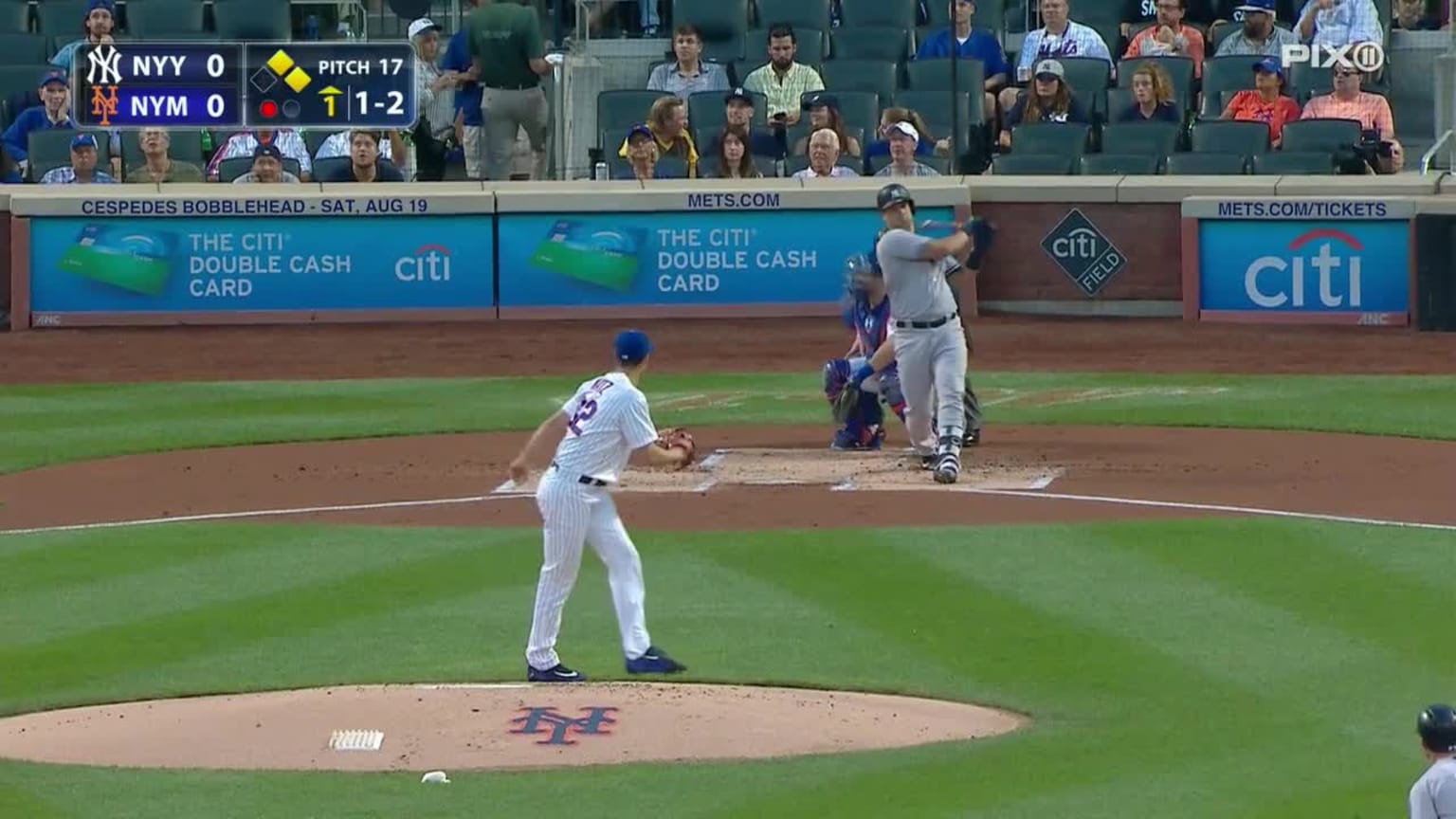 Steven Matz Foul to Gary Sanchez | 08/17/2017 | MLB.com