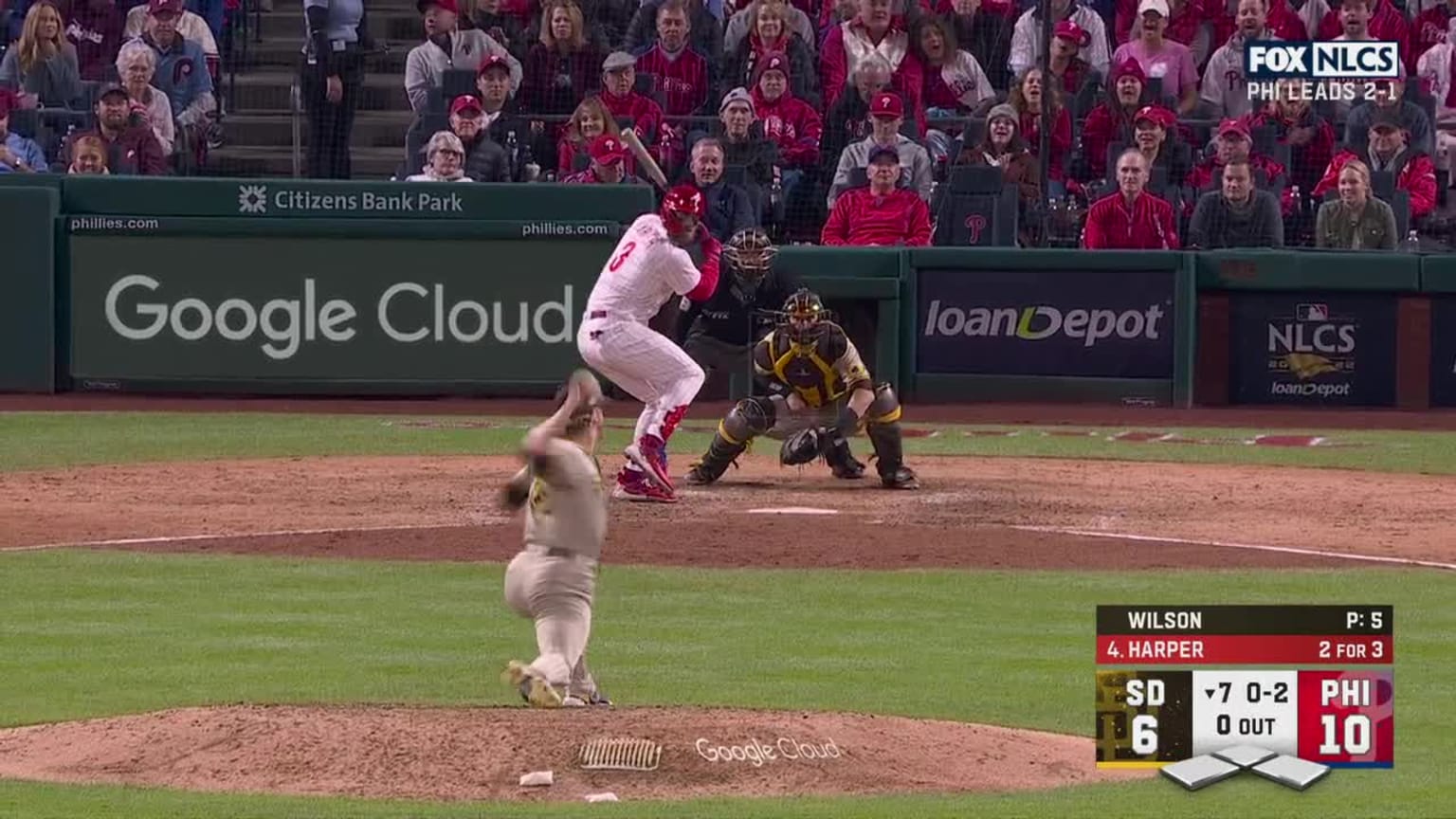 Bryce Harper grounds out to first baseman Brandon Drury. | 10/22/2022 ...