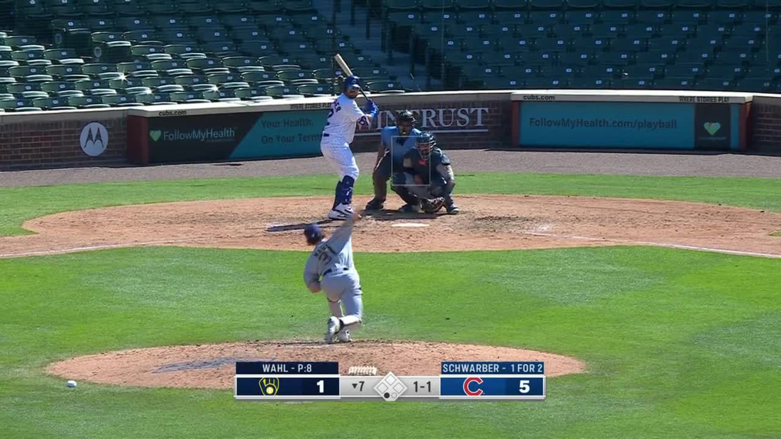 Bobby Wahl Ball to Kyle Schwarber | 07/26/2020 | Los Angeles Dodgers