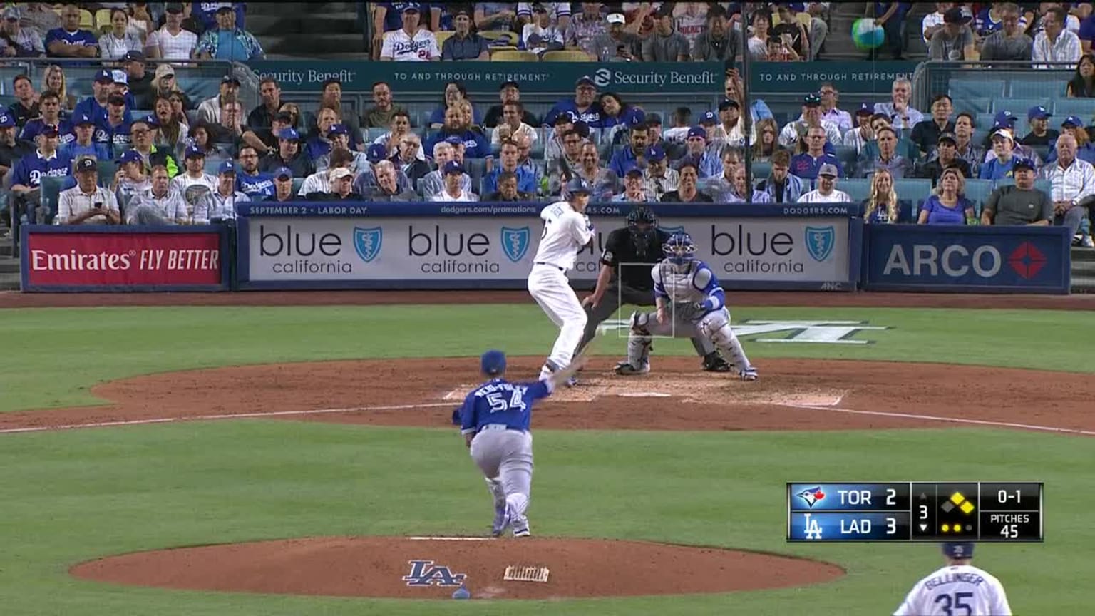 Sean Reid-Foley Ball to Corey Seager | 08/20/2019 | MLB.com