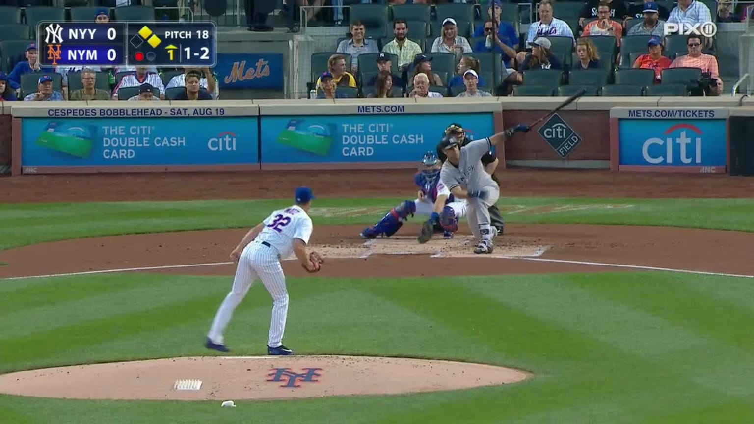 Steven Matz Foul to Gary Sanchez | 08/17/2017 | MLB.com