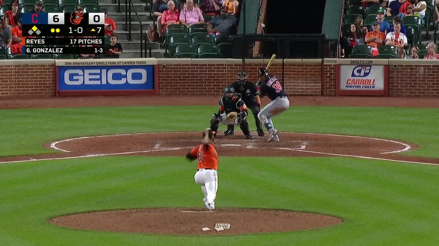 Denyi Reyes Ball to Oscar Gonzalez | 06/03/2022 | Boston Red Sox