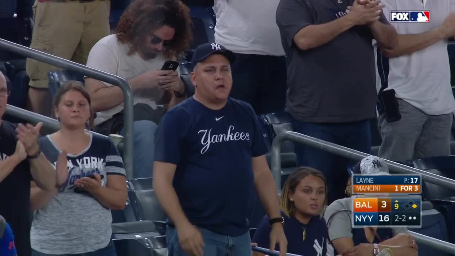 Tommy Layne Ball to Trey Mancini | 06/10/2017 | New York Yankees