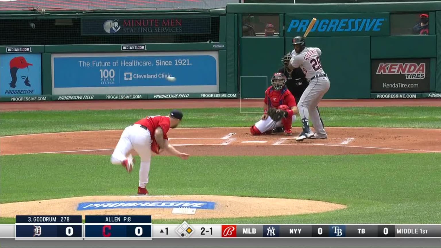 Logan Allen Foul to Niko Goodrum | 04/11/2021 | St. Louis Cardinals