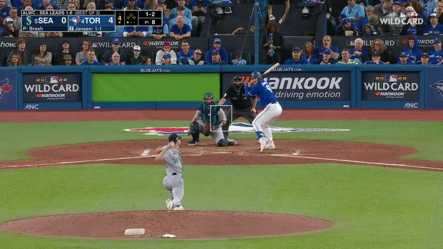 Danny Jansen strikes out swinging. | 10/08/2022 | Seattle Mariners