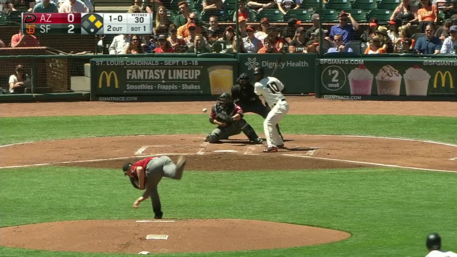 Eduardo Nunez grounds into a force out, shortstop Chris Owings to ...