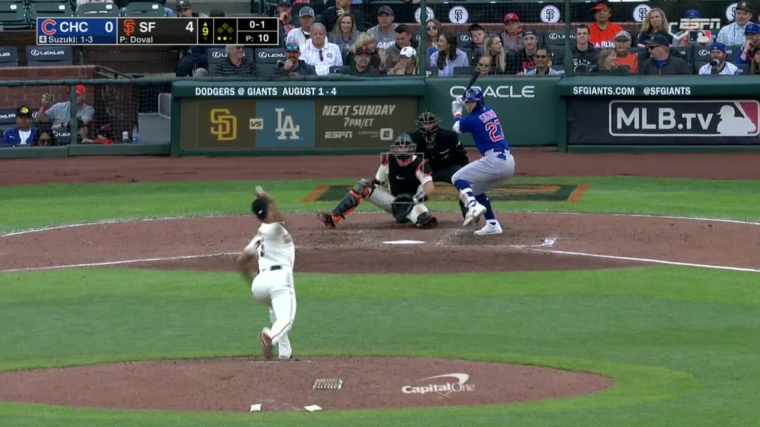 Camilo Doval Ball to Seiya Suzuki | 07/31/2022 | MLB.com