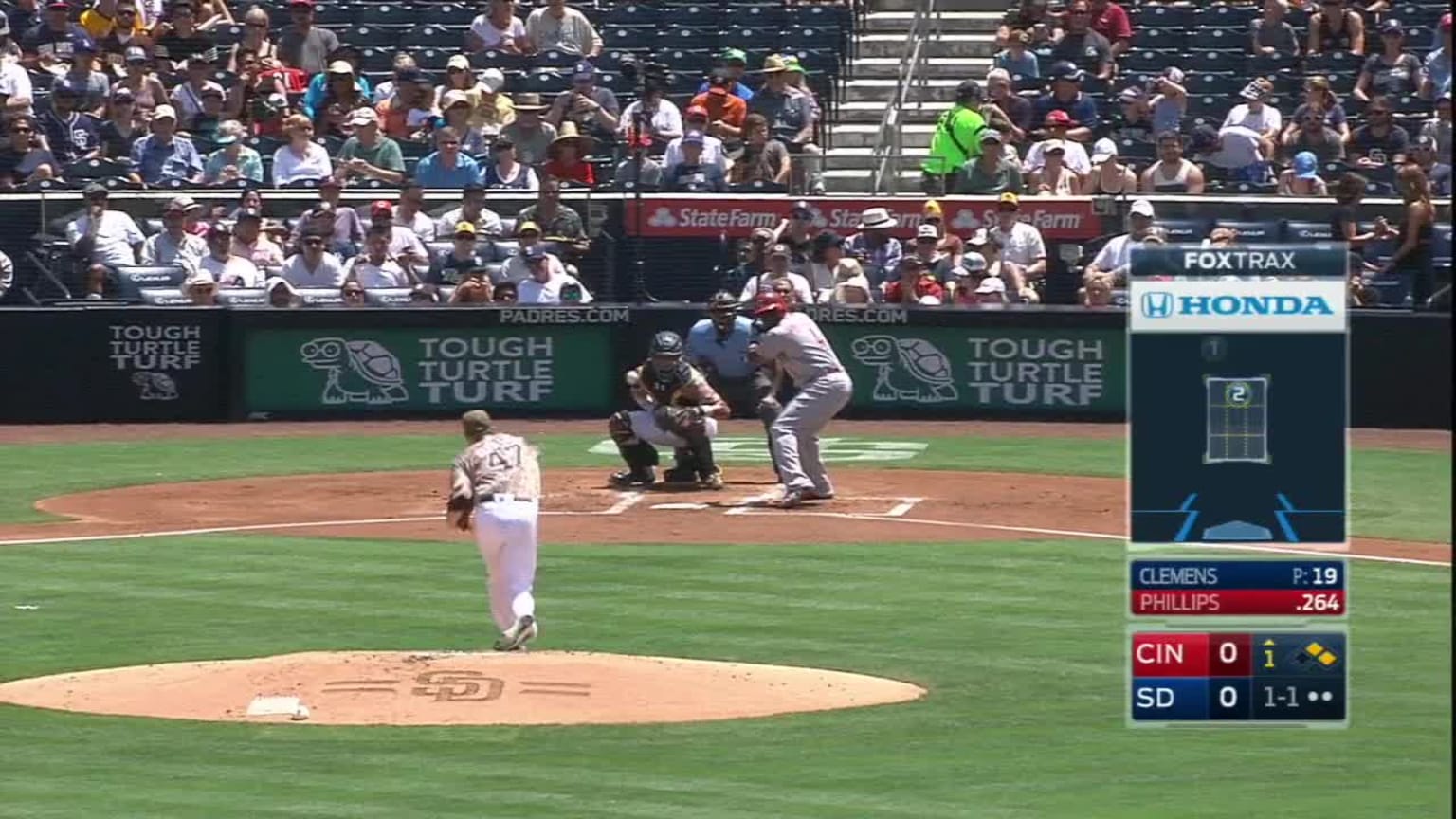 Paul Clemens Foul to Brandon Phillips | 31/07/2016 | Los Pirates de ...