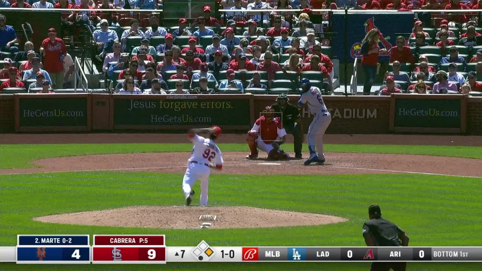 Genesis Cabrera Foul to Starling Marte | 04/27/2022 | MLB.com