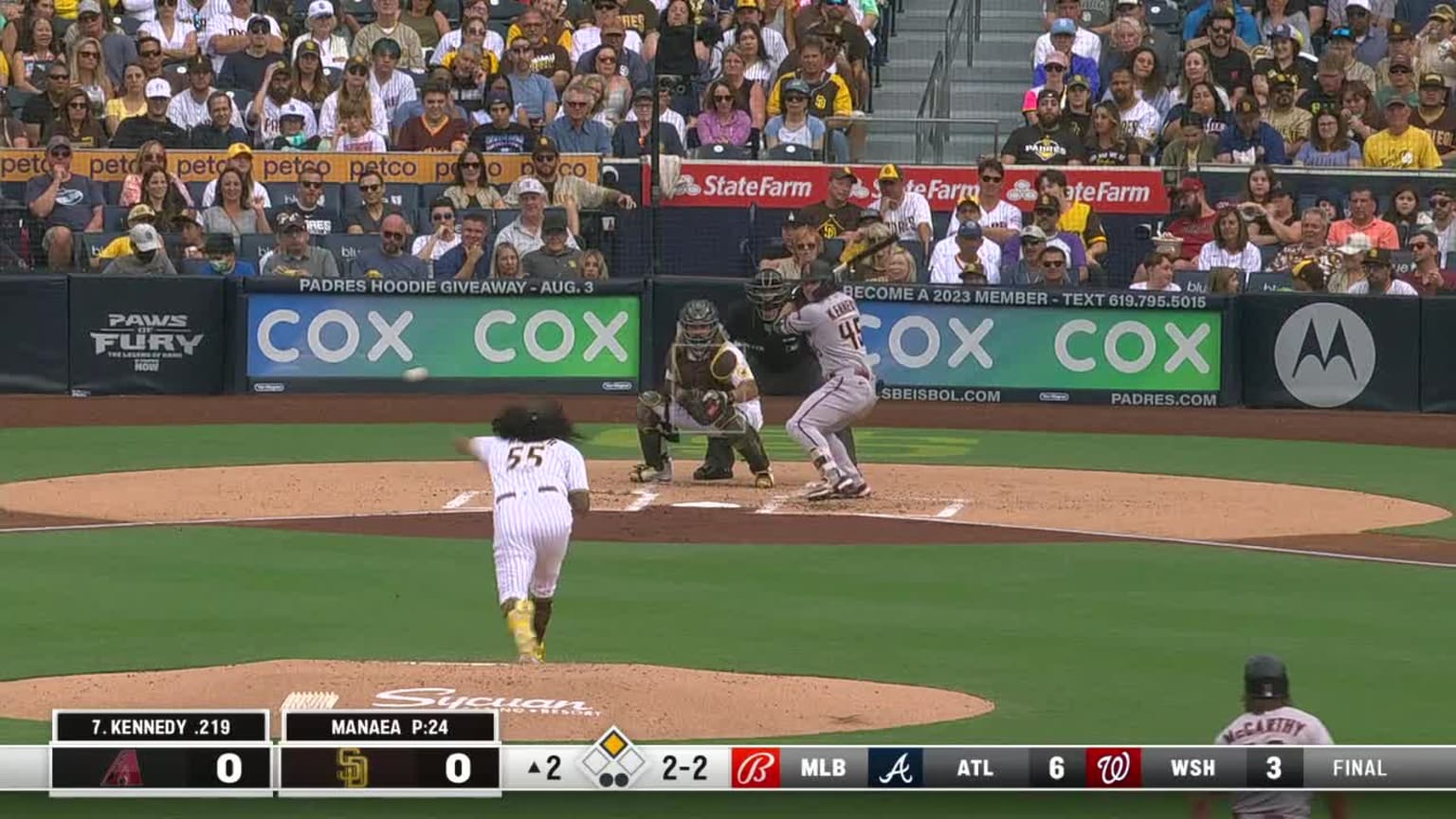 Buddy Kennedy strikes out on a foul tip. | 07/16/2022 | MLB.com