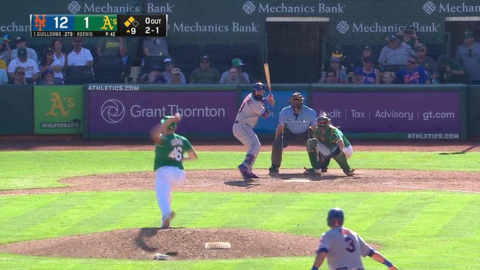 Jared Koenig Ball to Luis Guillorme | 09/25/2022 | San Francisco Giants