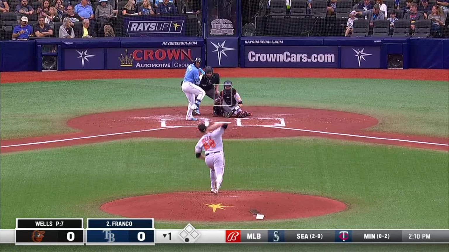 Tyler Wells Foul to Wander Franco | 04/10/2022 | Toronto Blue Jays