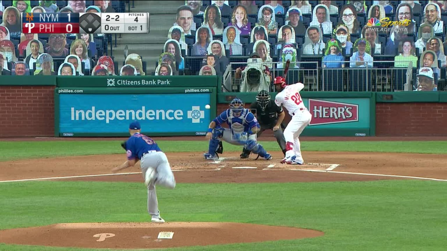 Walker Lockett Ball to Andrew McCutchen | 08/14/2020 | Boston Red Sox