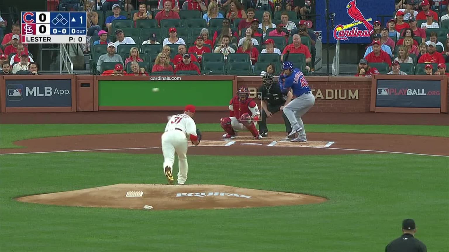 Jon Lester Ball to Willson Contreras | 10/02/2021 | Los Angeles Dodgers