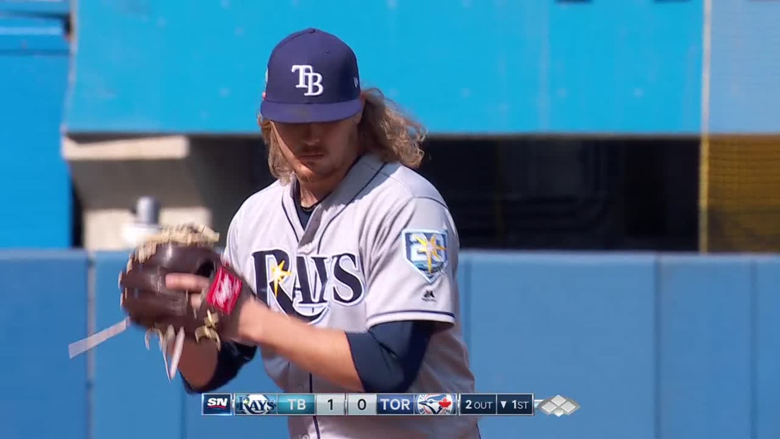 Ryne Stanek Ball to Justin Smoak | 08/11/2018 | San Diego Padres