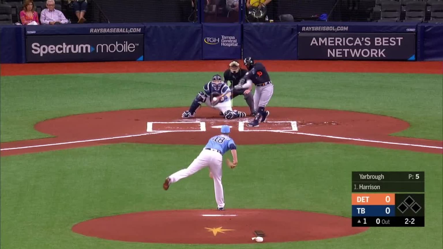Josh Harrison doubles (6) on a line drive to left fielder Tommy Pham ...