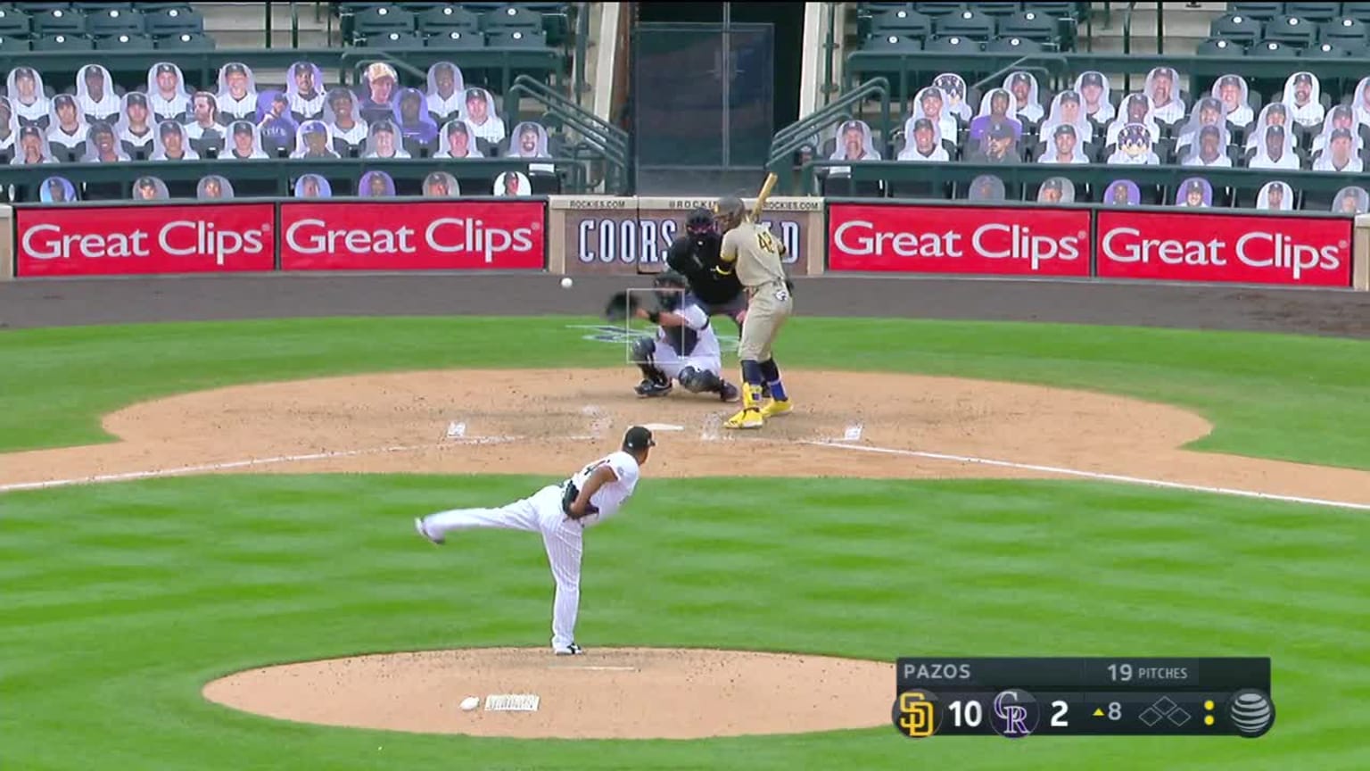 James Pazos Ball to Fernando Tatis Jr. | 08/30/2020 | Colorado Rockies