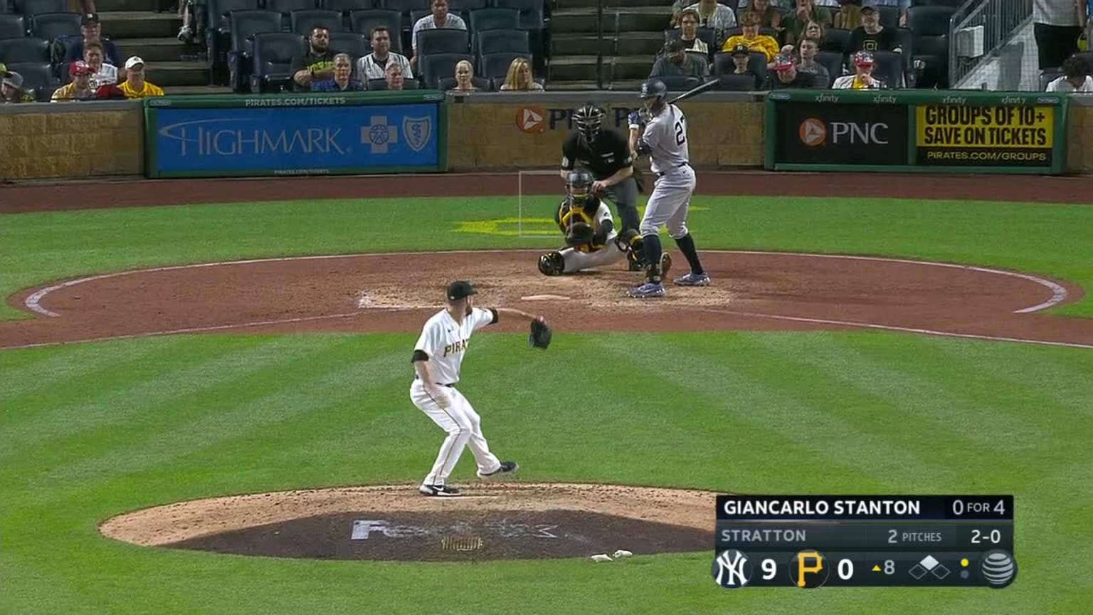 Chris Stratton Ball to Giancarlo Stanton | 07/06/2022 | MLB.com