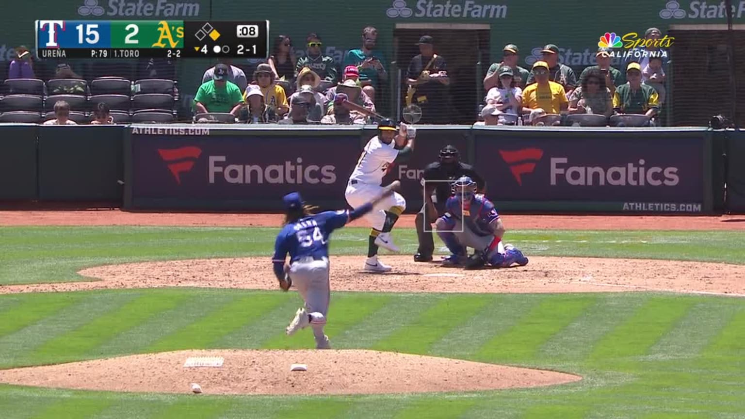 Abraham Toro flies out to left fielder Evan Carter. | 05/07/2024 | MLB.com